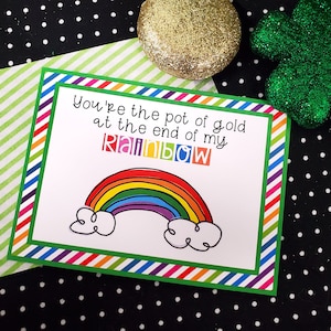 You're the Pot of Gold at the End of My Rainbow Gift Tags, Rolo Candy ...