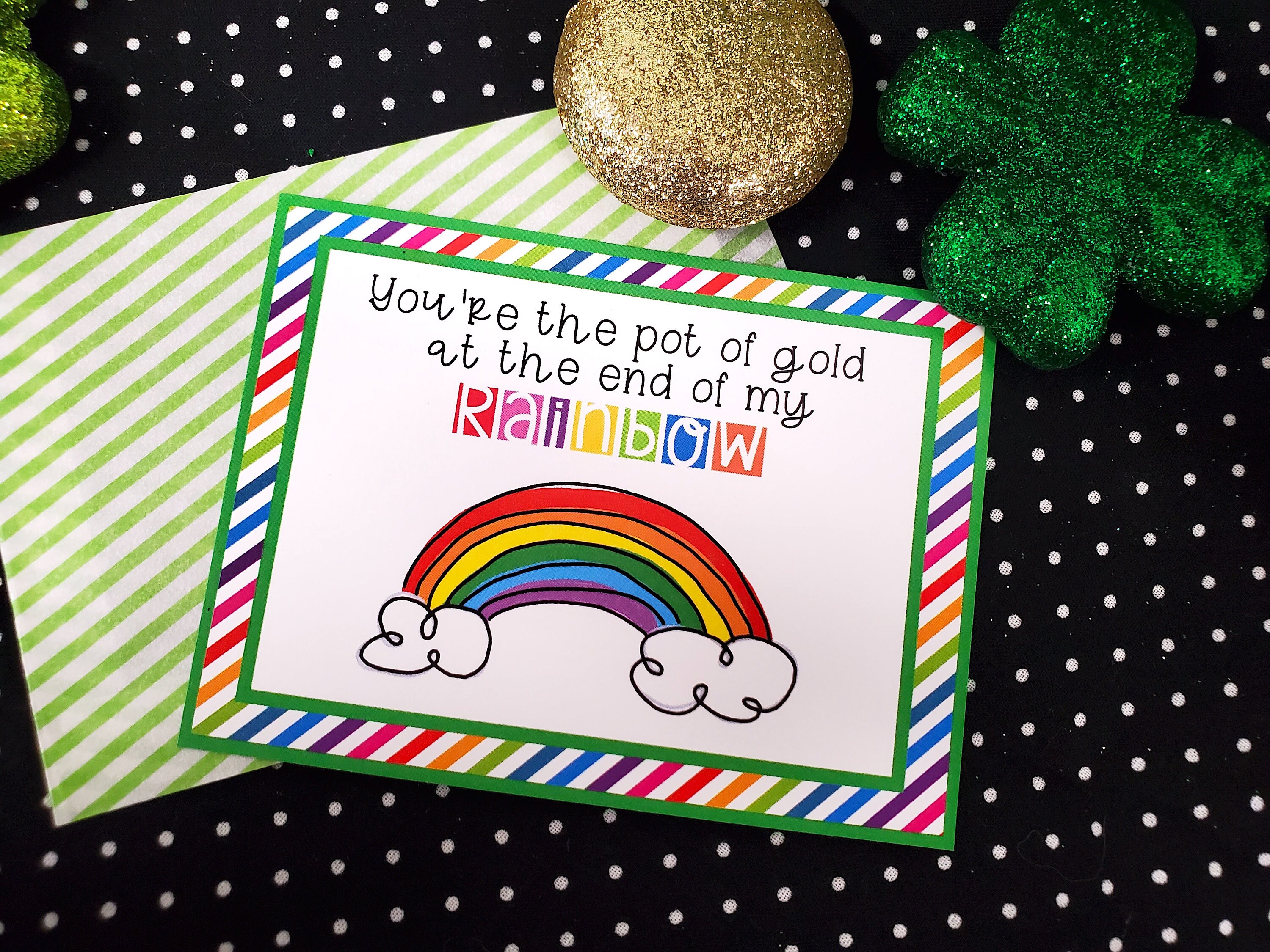 You're the Pot of Gold at the End of My Rainbow Gift Tags | Etsy