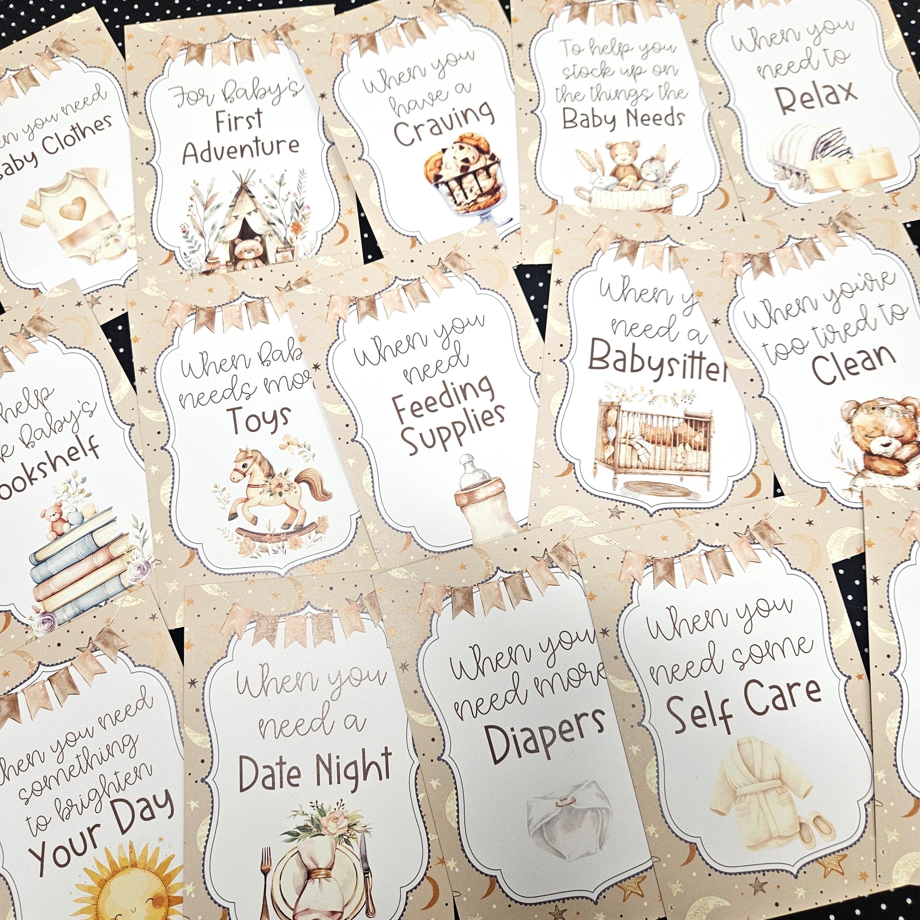 Printable Baby Gift Card Book, Gender Neutral Baby Shower Gift, Gift ...