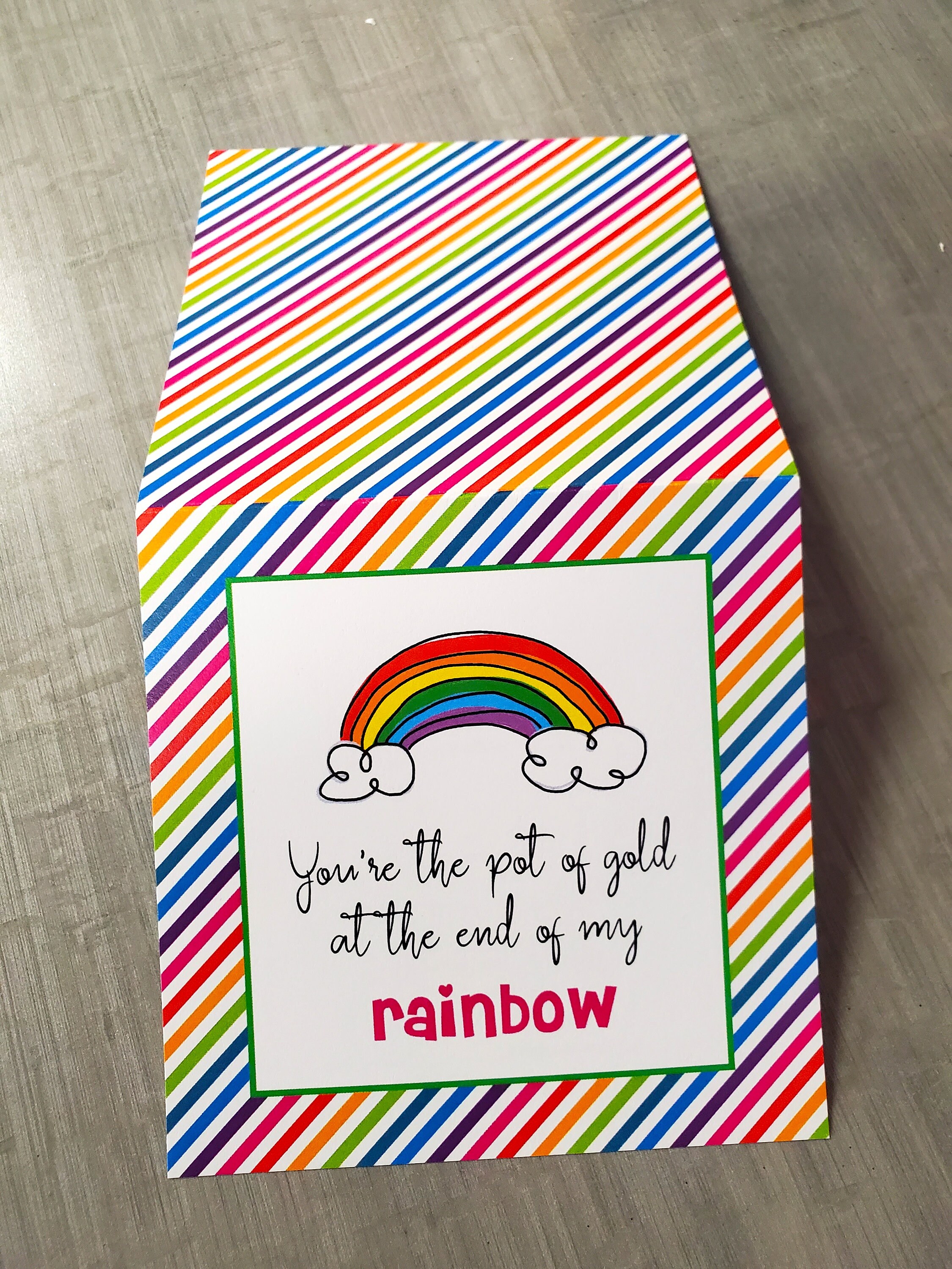 You're the Pot of Gold at the End of My Rainbow Card, St. Patrick's Day ...