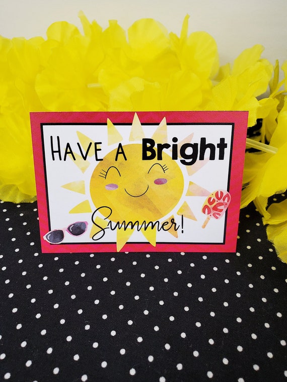 Have a Bright Summer Gift Tag-teacher Appreciation Week-end of | Etsy