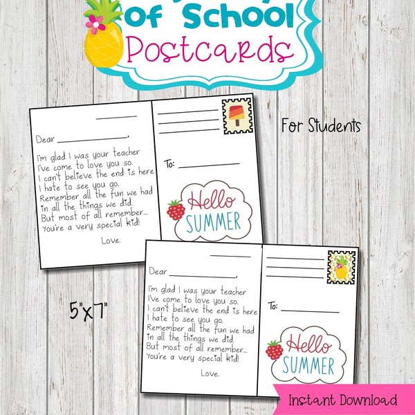 End of Year Poem - Etsy