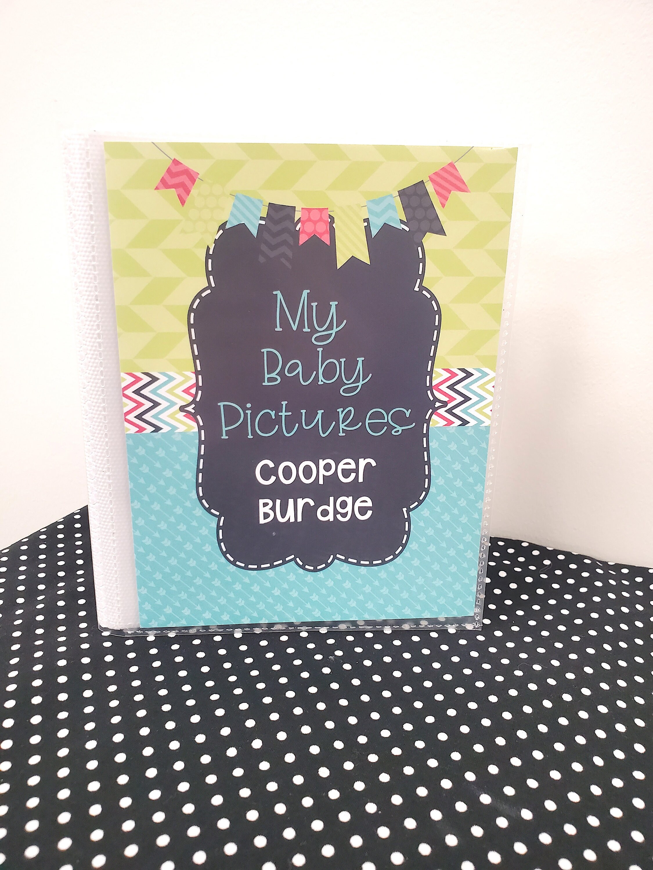 Baby Boy Photo Album 4x6 Vinyl Photo Book Blue & Green - Etsy