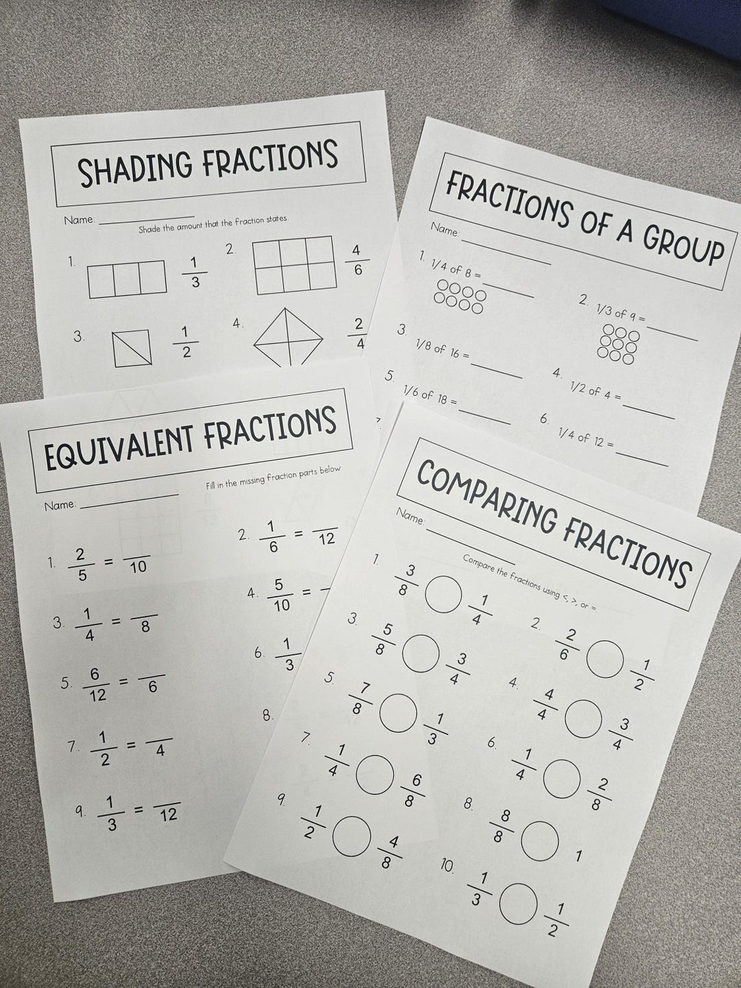 3rd Grade Math Worksheets, Math Bundle for 3rd Grade, 134 Pages, Math ...