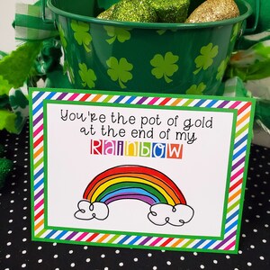 You're the Pot of Gold at the End of My Rainbow Gift Tags, Rolo Candy ...