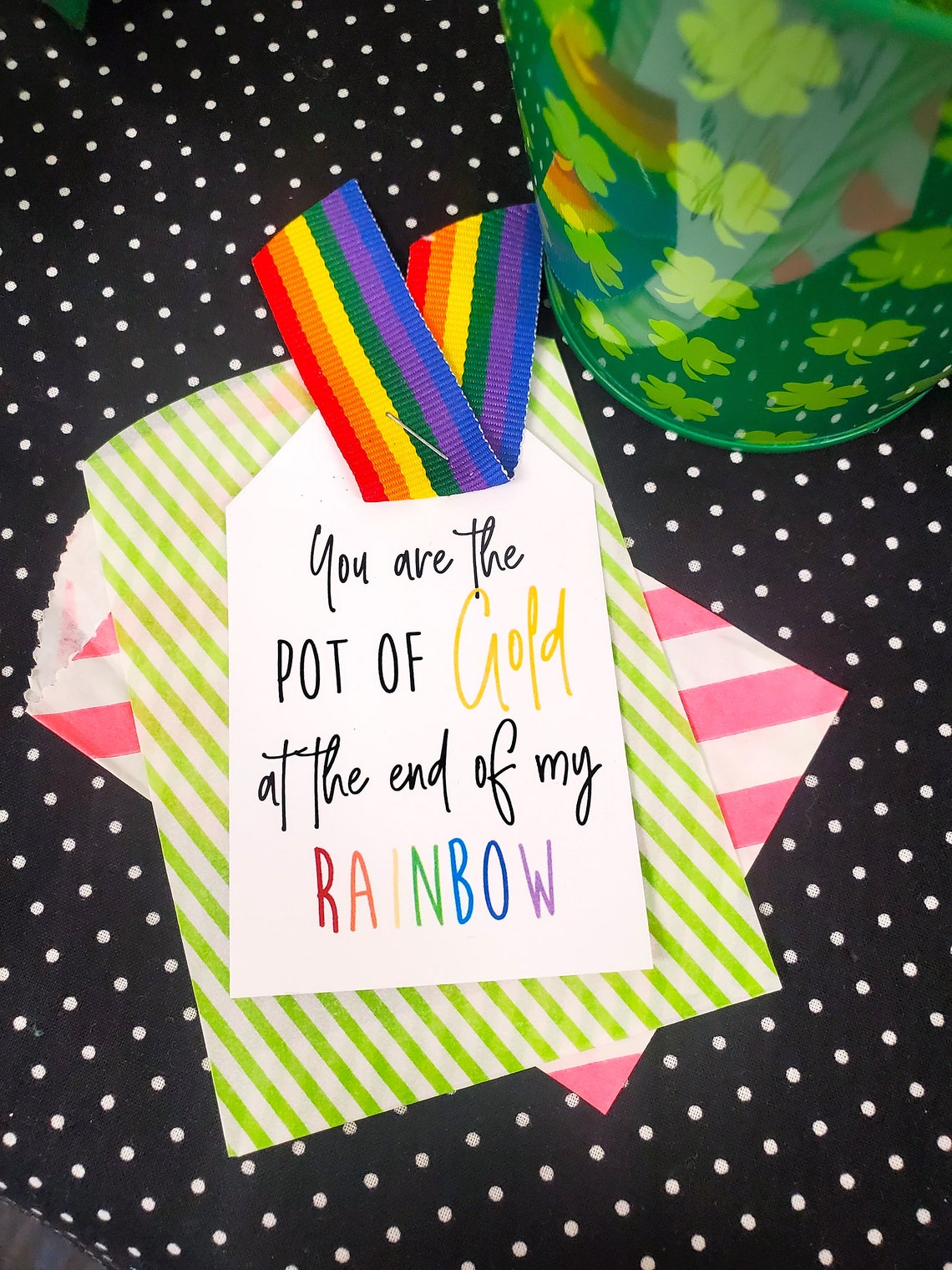 You Are the Pot of Gold at the End of My Rainbow Gift Tags - Etsy