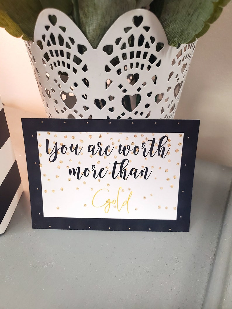 You Are Worth More Than Gold Gift Tags, St. Patrick's Day Printable ...
