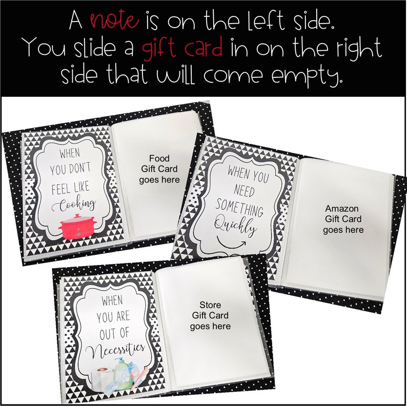 Christmas Gift Card Book, 4x6 Graduation Gift Card Holder, Birthday ...