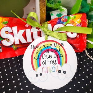You Are the Pot of Gold at the End of My Rainbow Gift Tags, St. Patrick ...