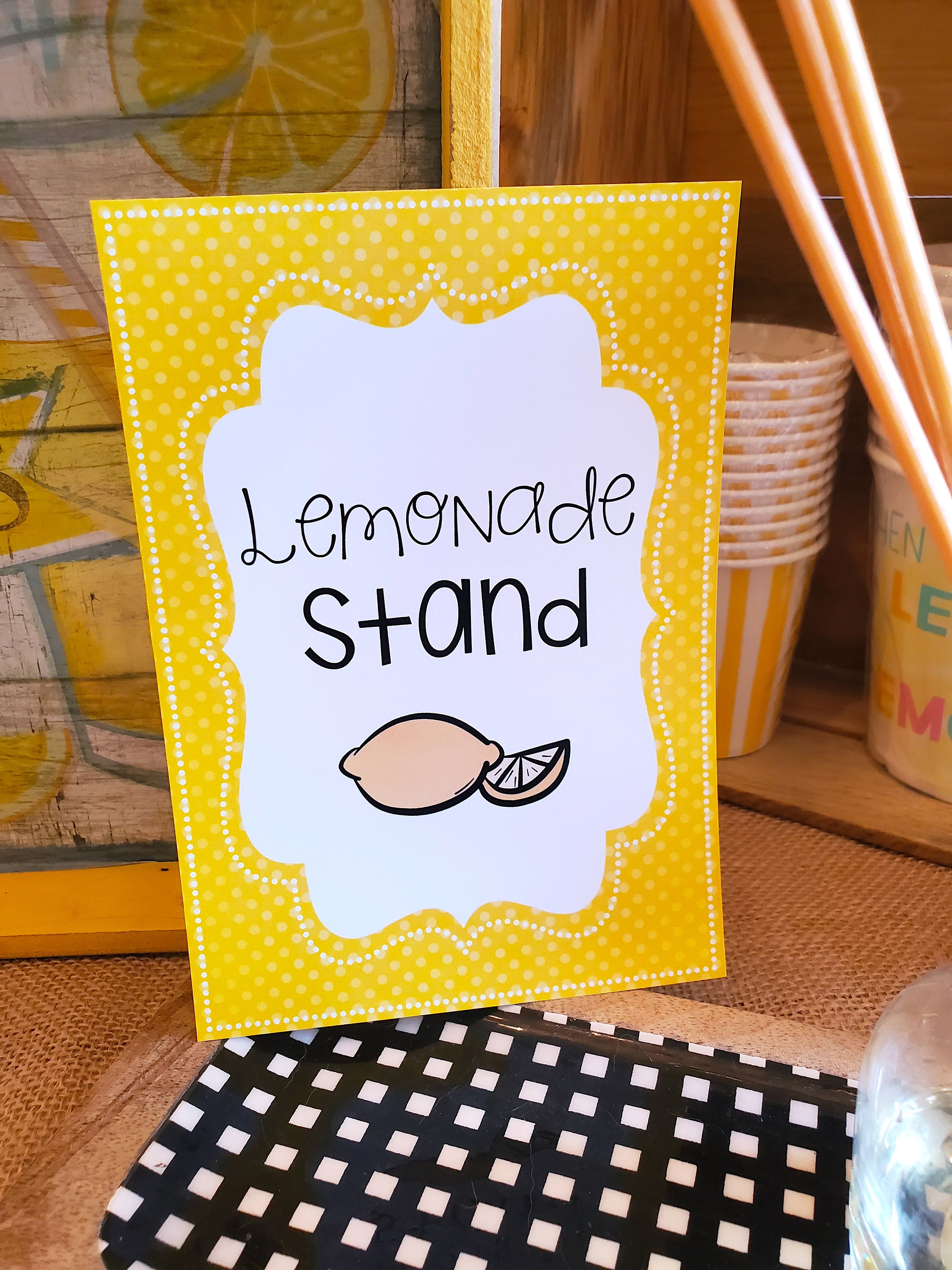 Lemonade Stand printable signs-8x10 signs-5x7 signs-Lemonade | Etsy