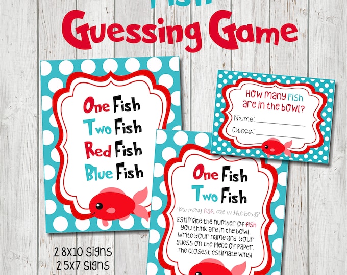 Dr. Seuss one Fish Two Fish Red Fish Blue Fish 1988 Hardcover EUC FREE ...