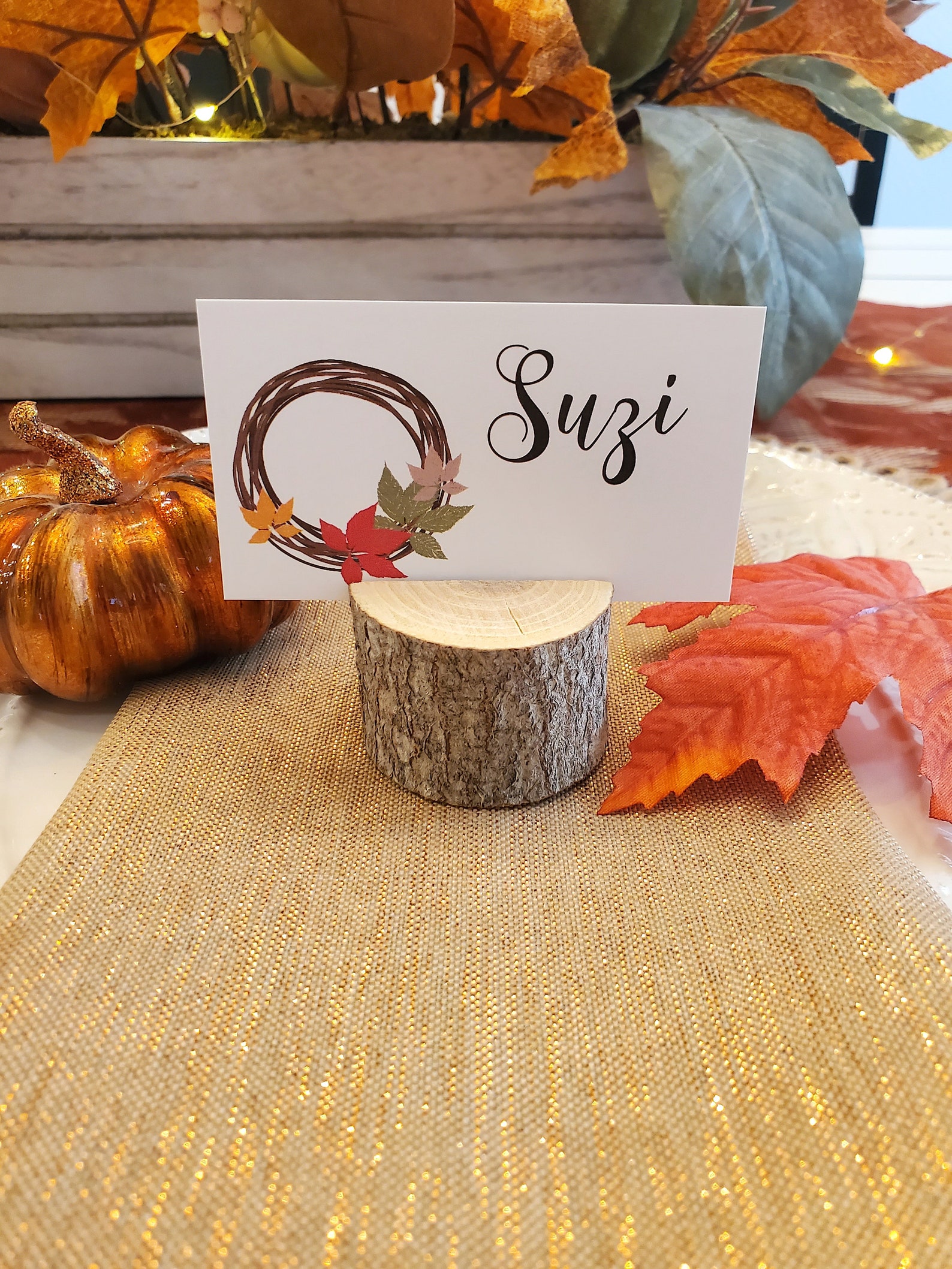 Thanksgiving Place Setting Cards Dinner Place Cards Place - Etsy
