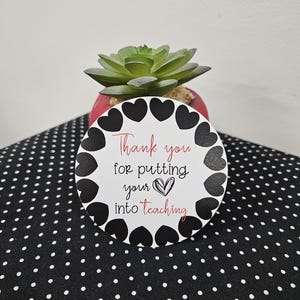 Teacher Appreciation Gift Tags-end of the School Year Printable Gift ...