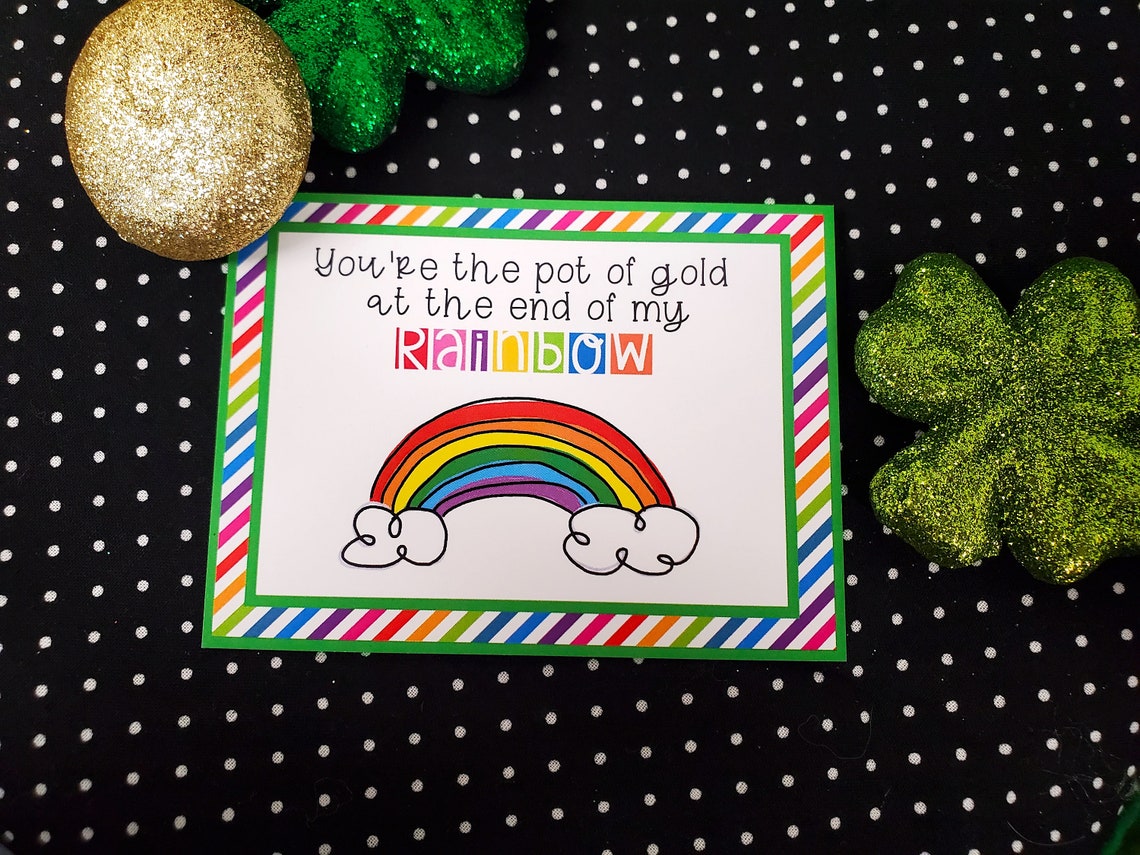 You're the Pot of Gold at the End of My Rainbow Gift Tags | Etsy