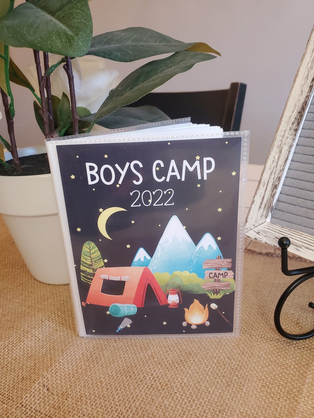 Boys Camp Photo Album, 4x6 Photo Album, 5x7 Photo Album, 8x10 Boys Camp ...