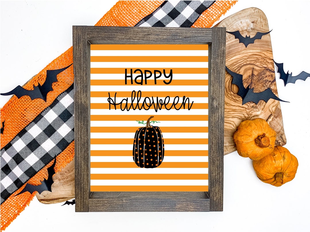 Letreros imprimibles de Halloween, juego de 4 impresiones de Halloween ...