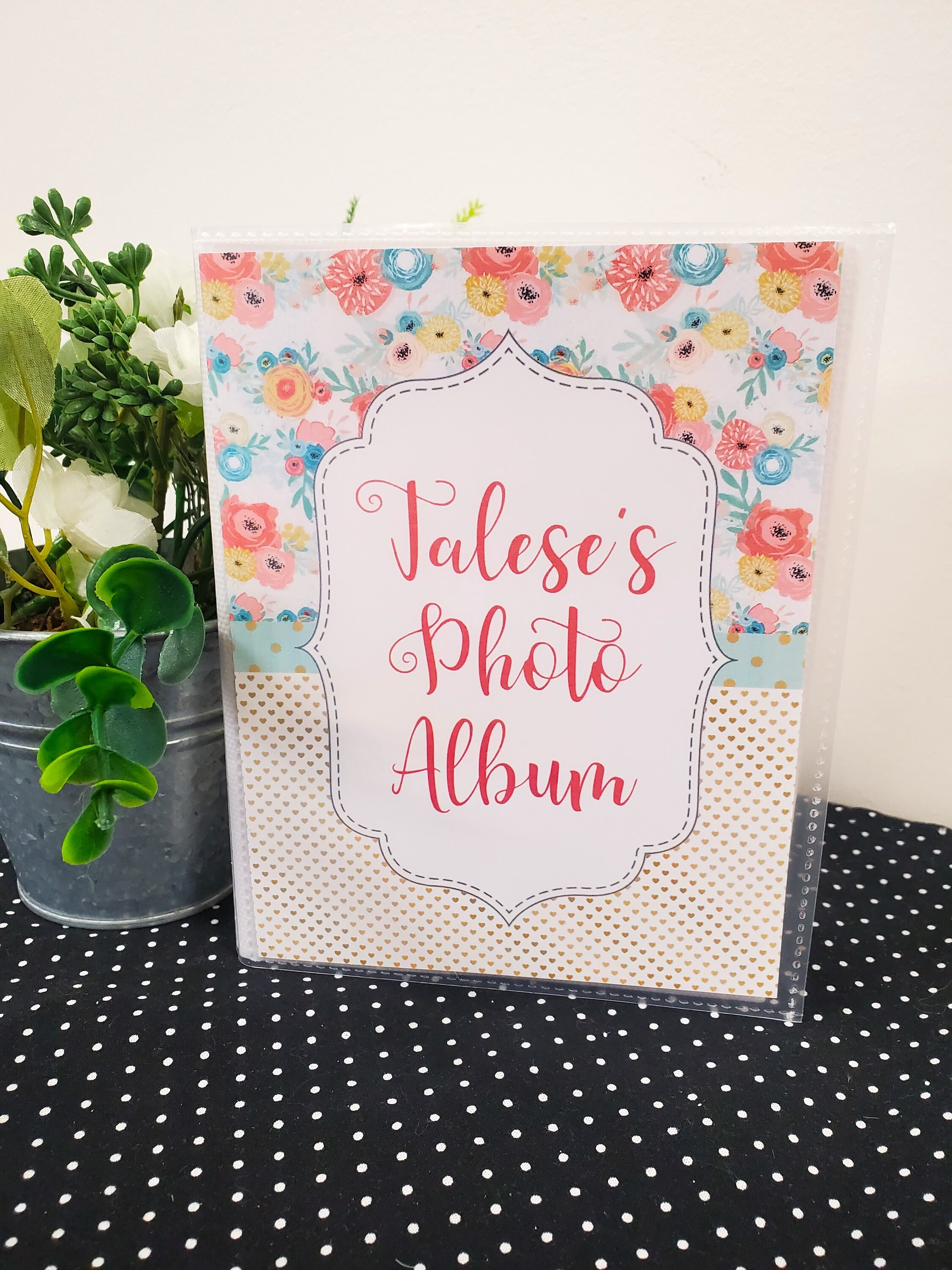 4x6 Floral Photo Album 5x7 Vinyl Photo Book 8x10 - Etsy