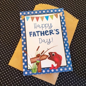Happy Father's Day Fish Gift Tags, Father's Day Gift Ideas, Printable ...