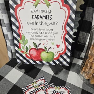 Fall Caramels Candy Guessing Game, Fall Games, Caramel Candy Game ...