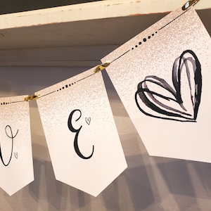 Printable Love Banner, Valentine's Day Banner, Wedding Banner ...