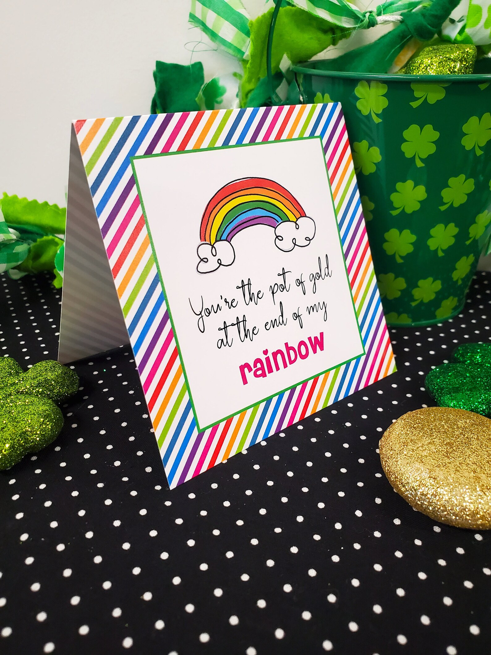 You're the Pot of Gold at the End of My Rainbow Card St. - Etsy