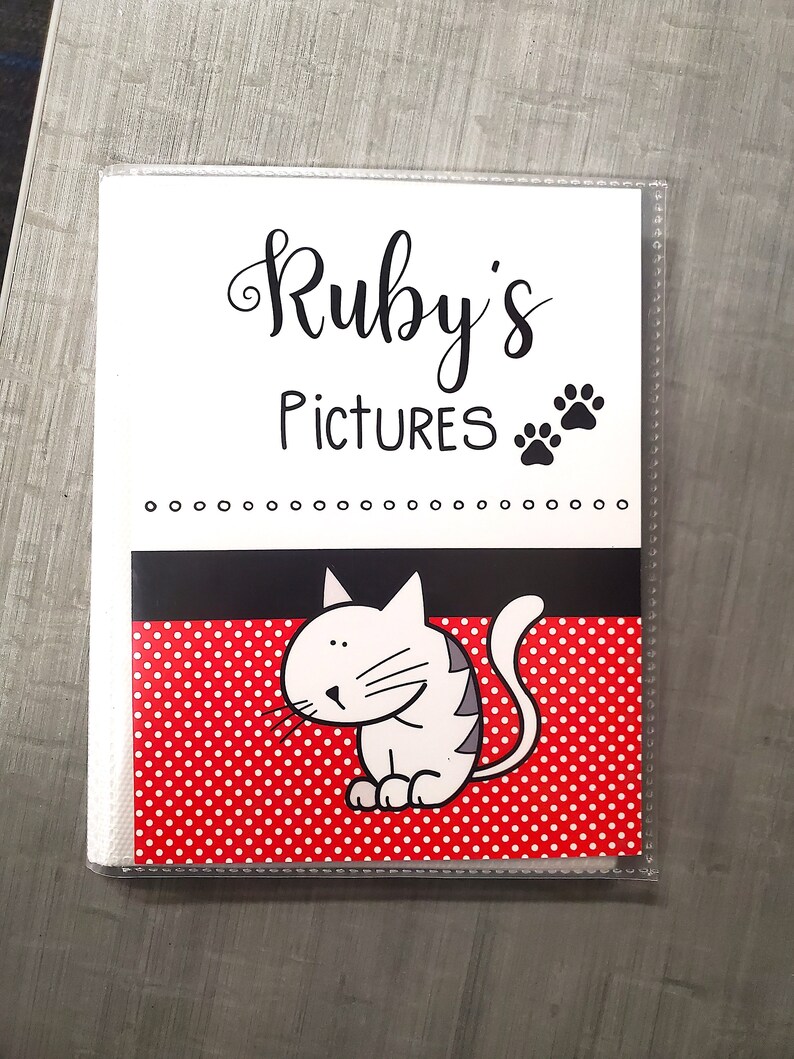 Cat Photo Album Pet Photo Book Kitten Photo Album Family | Etsy