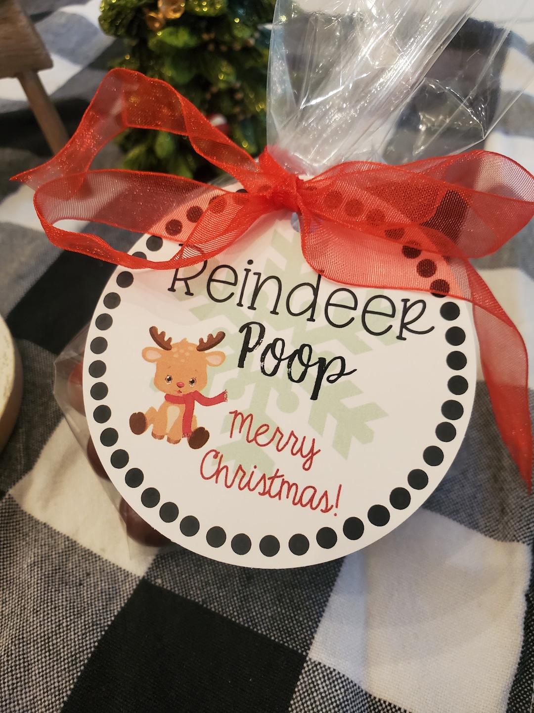 Reindeer Poop Christmas Gift Tag, Printable Christmas Tag, Whoppers ...