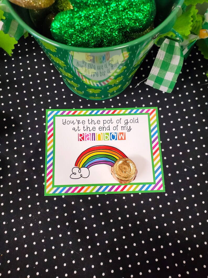 You're the Pot of Gold at the End of My Rainbow Gift Tags | Etsy