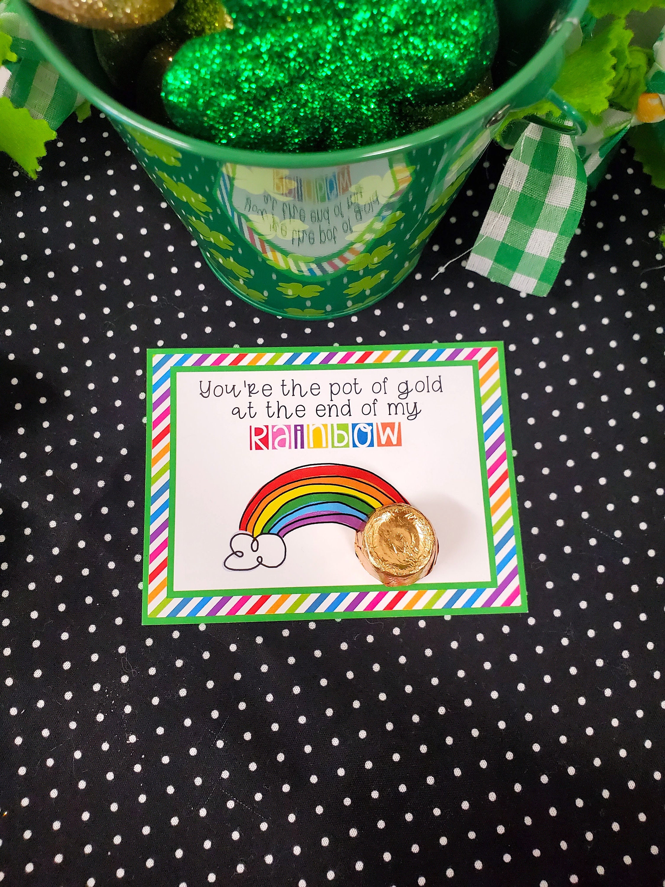 You're the Pot of Gold at the End of My Rainbow Gift Tags | Etsy
