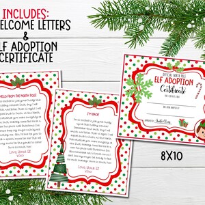 Elf Actvities, Elf Printables, Elf Adoption Certificate, Elf Notes, Elf ...