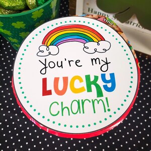 4" You're My Lucky Charm Circle Tags for Lucky Charms Cereal, Cereal ...