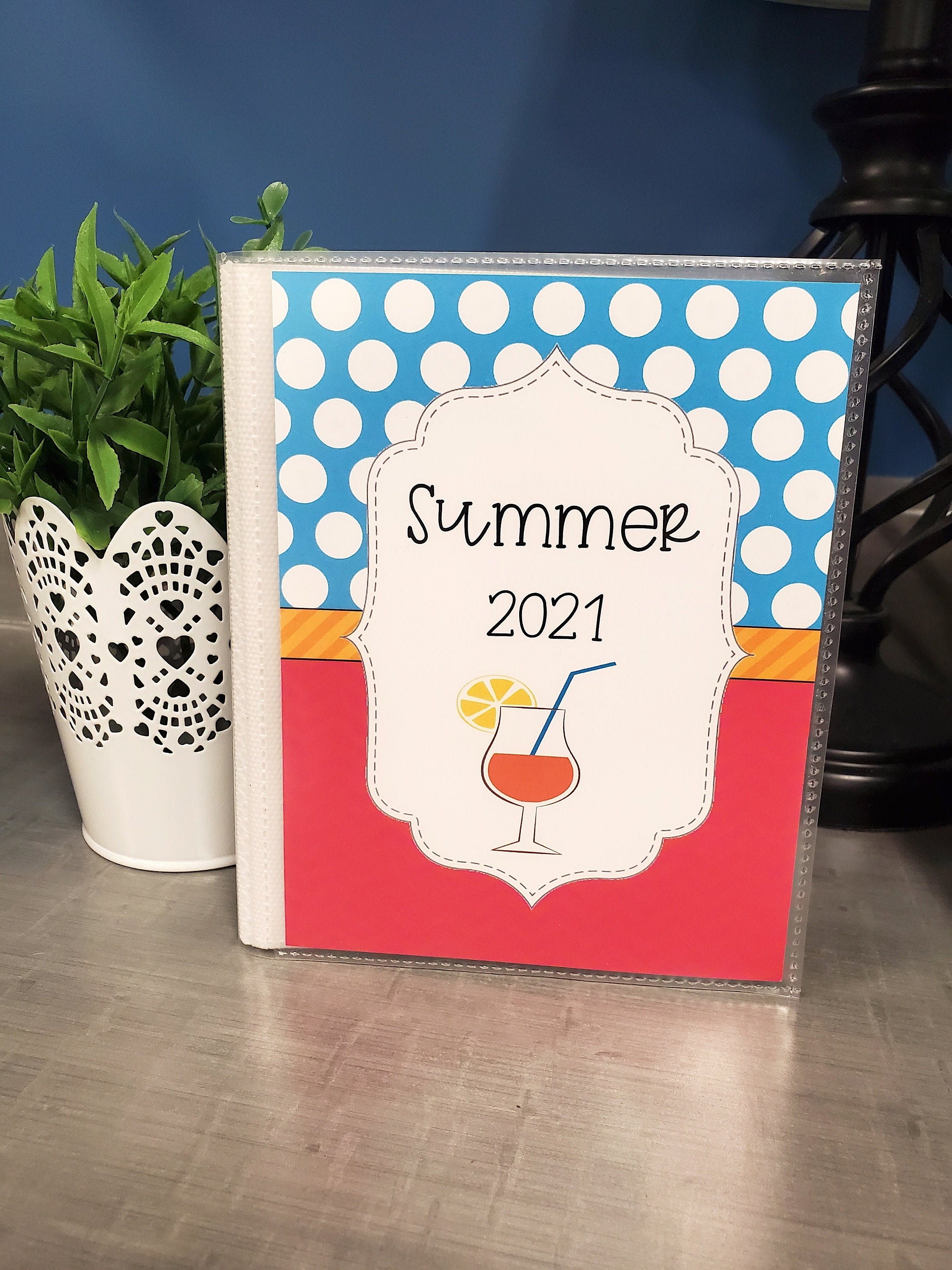 Summer Photo Album-Memory Book-4x6 vinyl photo album-48 | Etsy