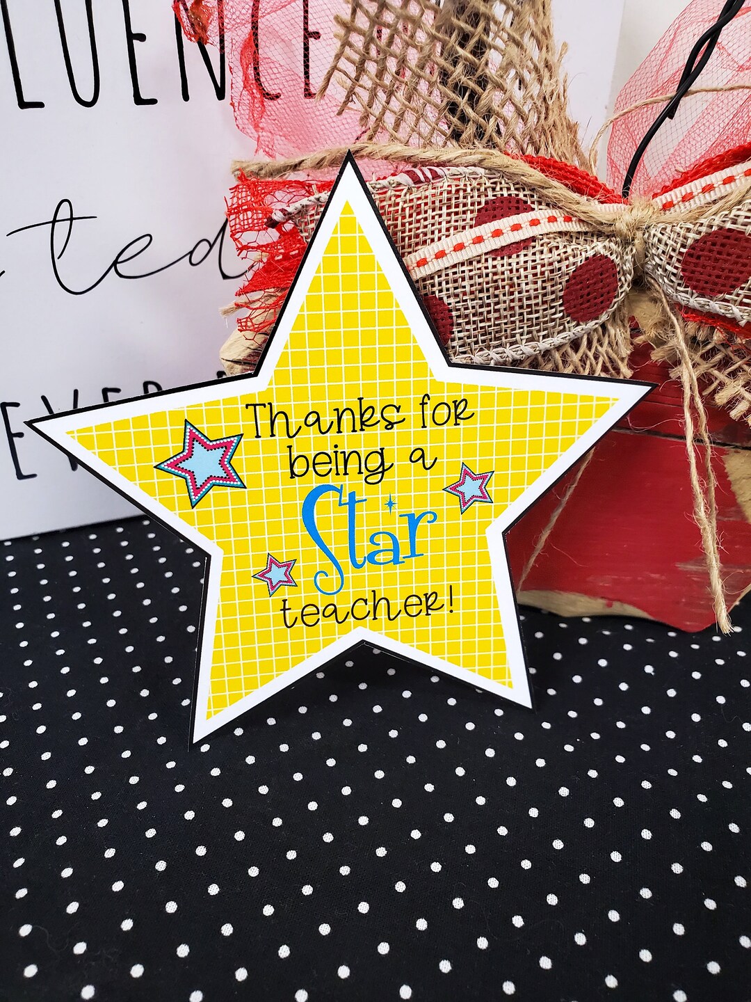 Teacher Appreciation Week Gift Tags-end of School Year Gifts-thanks for ...