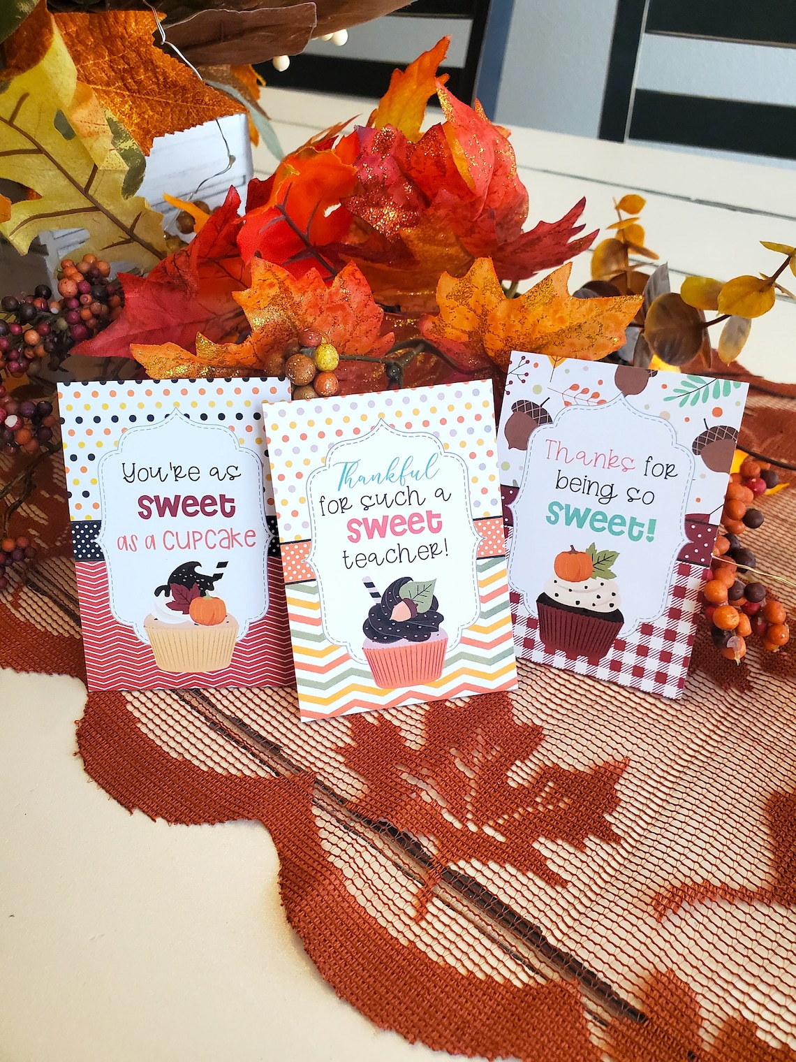 Fall Teacher Gift Tags Sweet Teacher Tags Thanksgiving Gift - Etsy