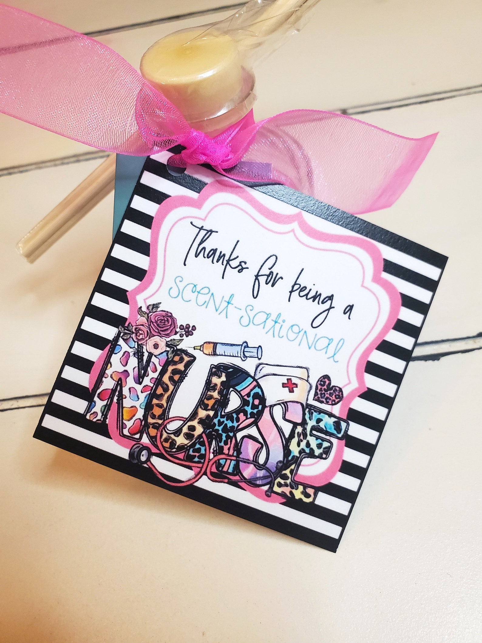 Nurse Gift Tags Thanks for Being a Scent-sational Nurse - Etsy