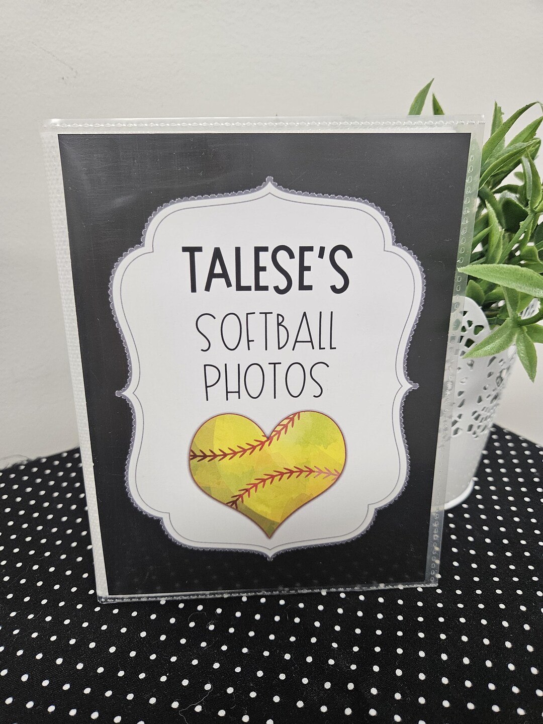 Kids Softball Photo Album, 4x6, 5x7, 8x10 Photo Book, Sports Memory ...