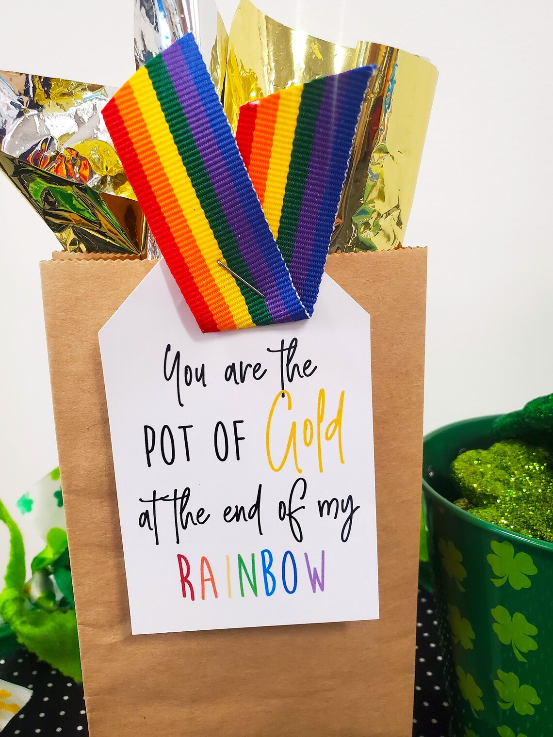 You Are the Pot of Gold at the End of My Rainbow Gift Tags - Etsy