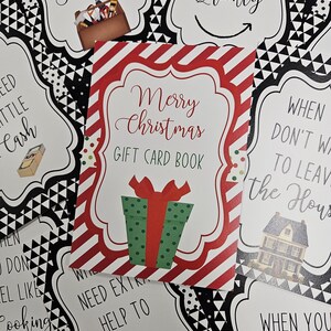 Christmas Gift Card Book Printables, 4x6 Gift Card Holder, Birthday ...