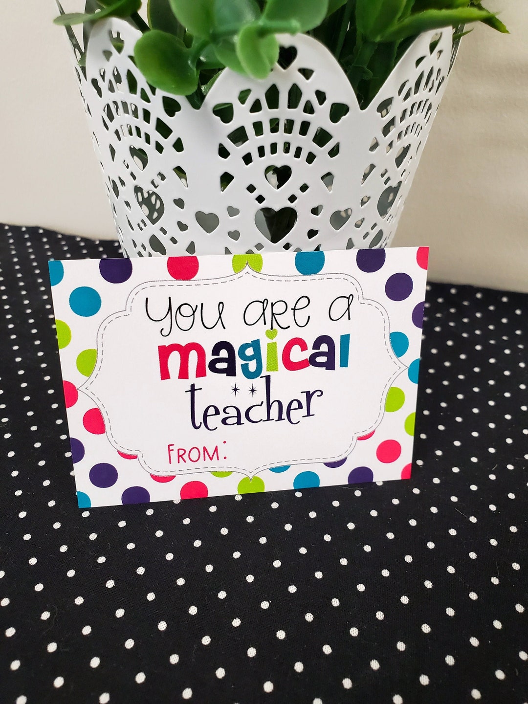 You Are a Magical Teacher Gift Tag-end of School Year Printable Gift ...