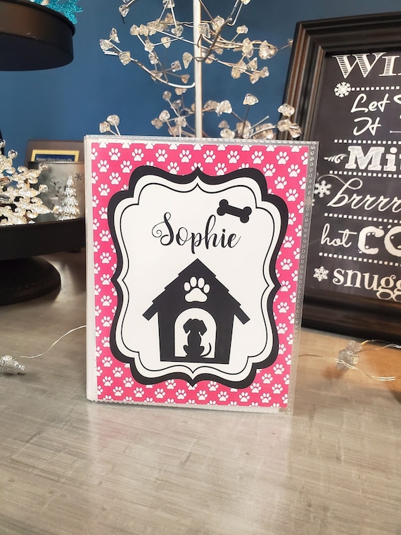 Pink Photo Album for Dogs 4x6 Puppy Photo Book Pet Photo | Etsy