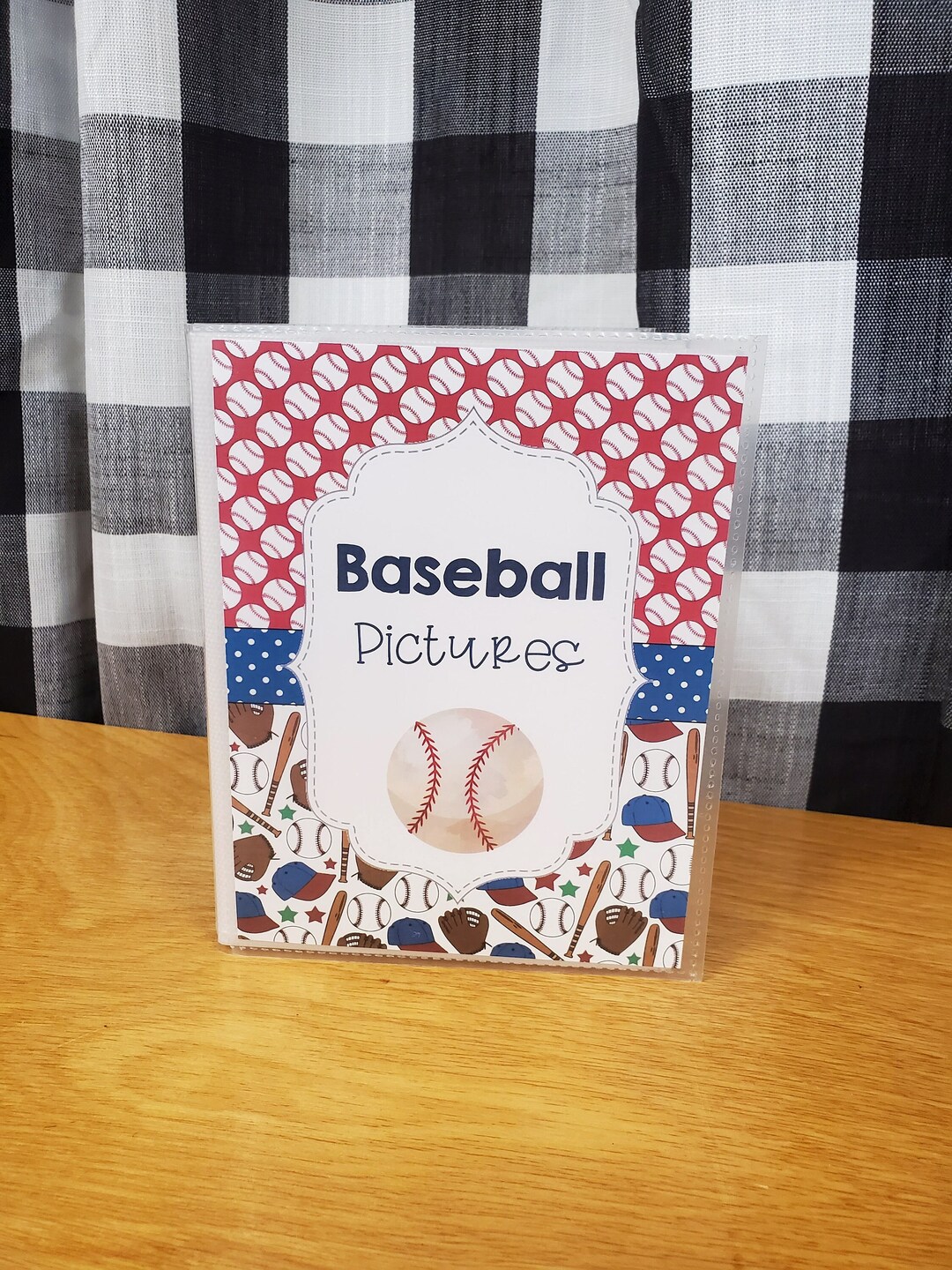 Baseball Photo Album, 4x6 Vinyl Photo Book, 5x7 Personalized Photo ...