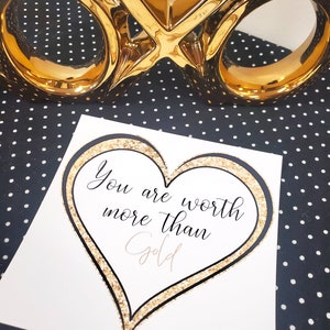 You Are Worth More Than Gold Gift Tags, St. Patrick's Day Printable ...