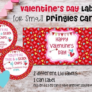 Pringles Cans Valentines, Kids Pringles Valentines, You're All That and ...