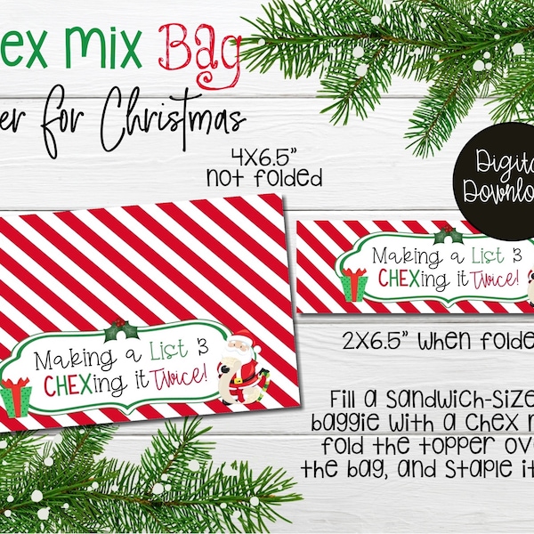 Chex Mix Tags - Etsy