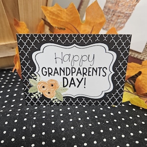 Grandparents Day Gift Tags, Printable Gift Tags for Grandparents Day ...