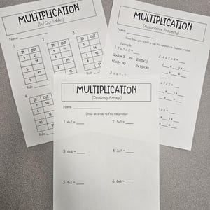 3rd Grade Math Worksheets, Math Bundle for 3rd Grade, 134 Pages, Math ...