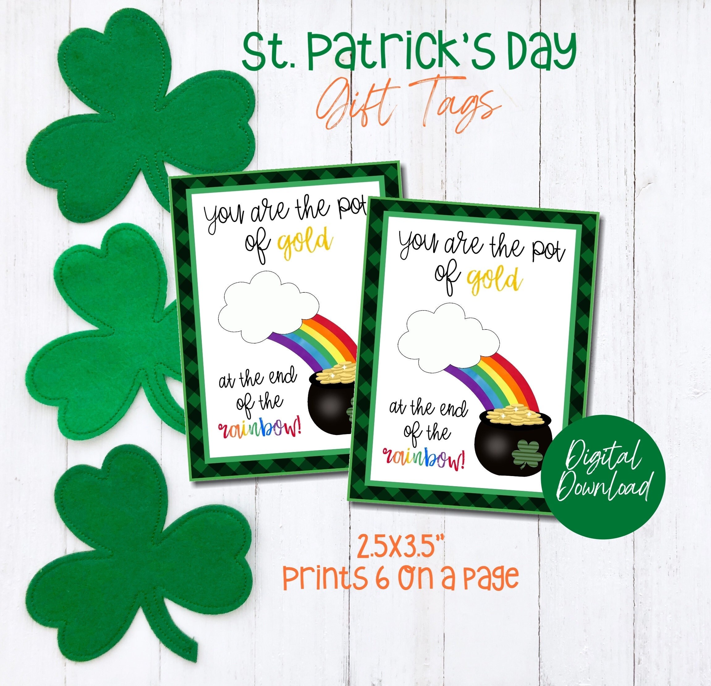 You Are the Pot of Gold at the End of the Rainbow Gift Tags - Etsy