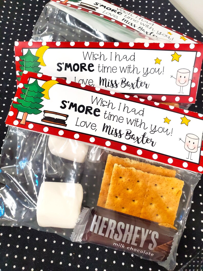 Bag Topper-s'mores Bag Topper-printable Candy Bag - Etsy