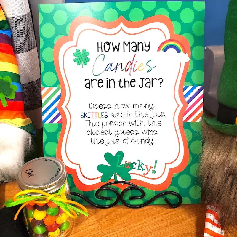 St Patricks Day Jar Guessing - Etsy