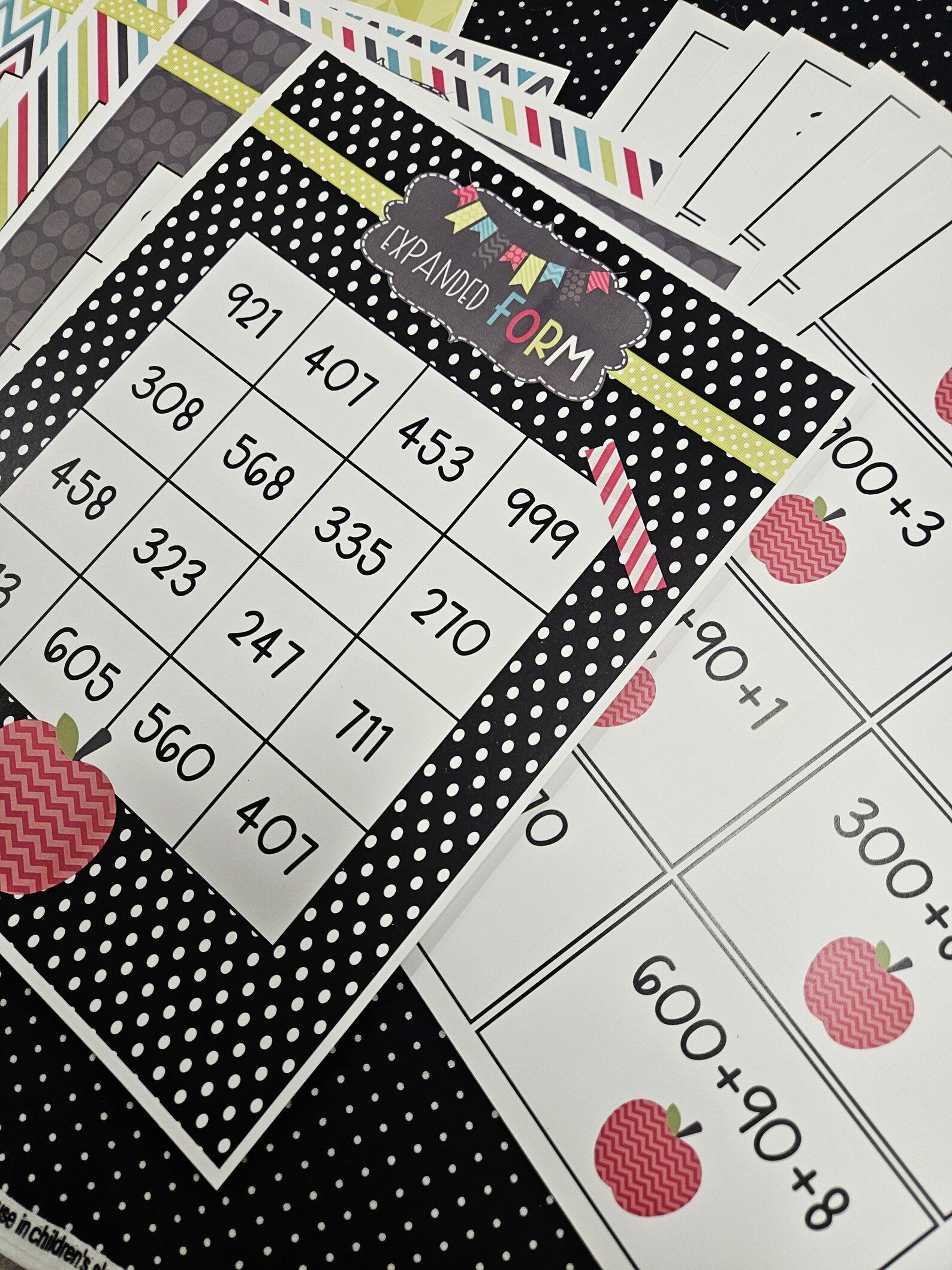 Expanded Form Bingo Game for Students, Math Games for School, 2nd 3rd ...